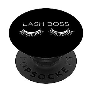 Lash Boss Extentionist Eyelash Artist PopSockets PopGrip: Swappable Grip for Phones & Tablets