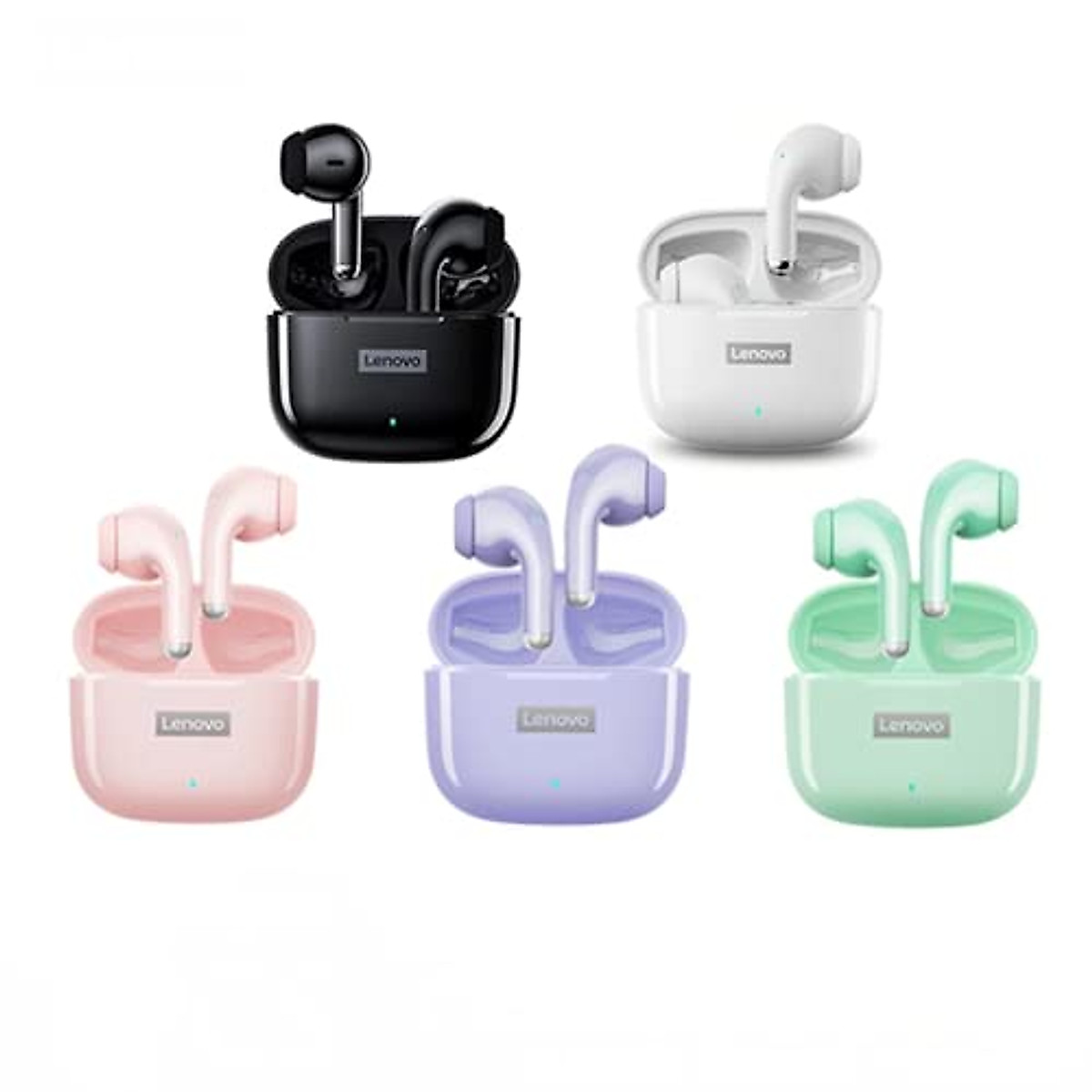 GETIFY Original LP40 Pro TWS Earphones Wireless Bluetooth 5.1 Sport Noise Reduction Headphones Touch Control 250mAH New Version (Black)