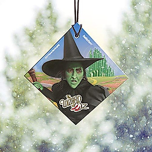 Trend Setters The Wizard of Oz Glass Decoration – Wicked Witch of The West - 3.5" Starfire Prints Hanging Glass Print Accessory - Ideal for Gifting and Collecting