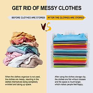 AUKUS Clothes Organizer Tray 20 PACK Shirt Folding Board /Shirt Dividers/ Clothing Folder System, Durable Plastic Easy and Fast Folding Board for Adult Women Man &Kids