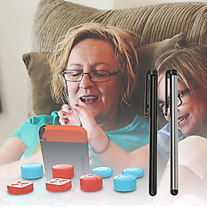 Stylus Kit for Nintendo Switch, 2 Stylus for Switch and 6 Thumb Grip Caps