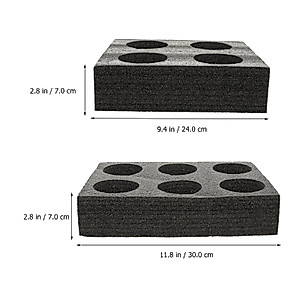 Cabilock 2pcs Pearl Cotton Cup Holder Drink Carrier Tray Cup Foam Holder Cup Carrier Tray Reusable Coffee Cup Carrier Tray car Coffee Cup Holder Drink Carrier for take Foam Stand Commercial