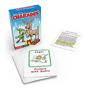 Arizona GameCo Santa Claus Charades, a Family Christmas Party Game for Kids Ages 6 and Up – No Reading is Required to Play – Perfect for Families, Stocking Stuffer