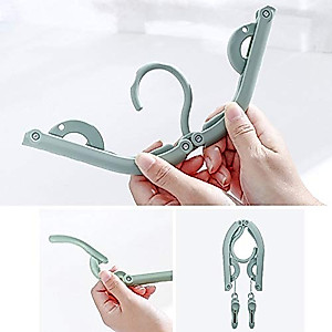 Foldable Plastic Hanger for Travel, Wardrobe Closet Underwear Socks Drying Rack Organizer