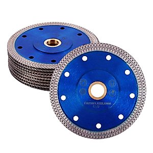GoYonder 4.5 Inch Super Thin Diamond Saw Blade for Cutting Porcelain Tiles,Granite Marble Ceramics (4.5" -Blue (10 pcs))