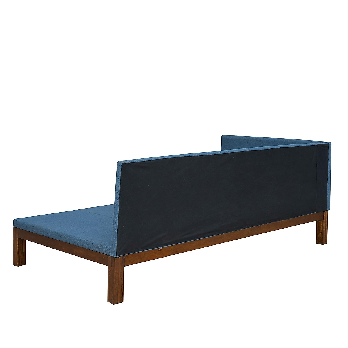 Merax, Blue Upholstered Daybed/Sofa Frame/Wood Floor Linen Cover Mattress/Futon Sleeper Beds, Twin Size