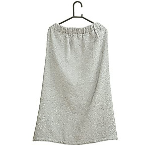 ERINA Bath Wrap Cotton Towel Bathrobe, Women's Body Wrap Towel For Shower, Adjustable Strap, Durable, Absorbent, Body Towel Wrap For Home, Hotel, Salon and Spa (Grey)