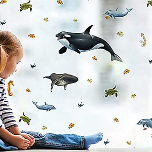 1Pc Marine Life Whale Wall Sticker Room Decal Lovely Home DecorationHome Decor for Celebration Party