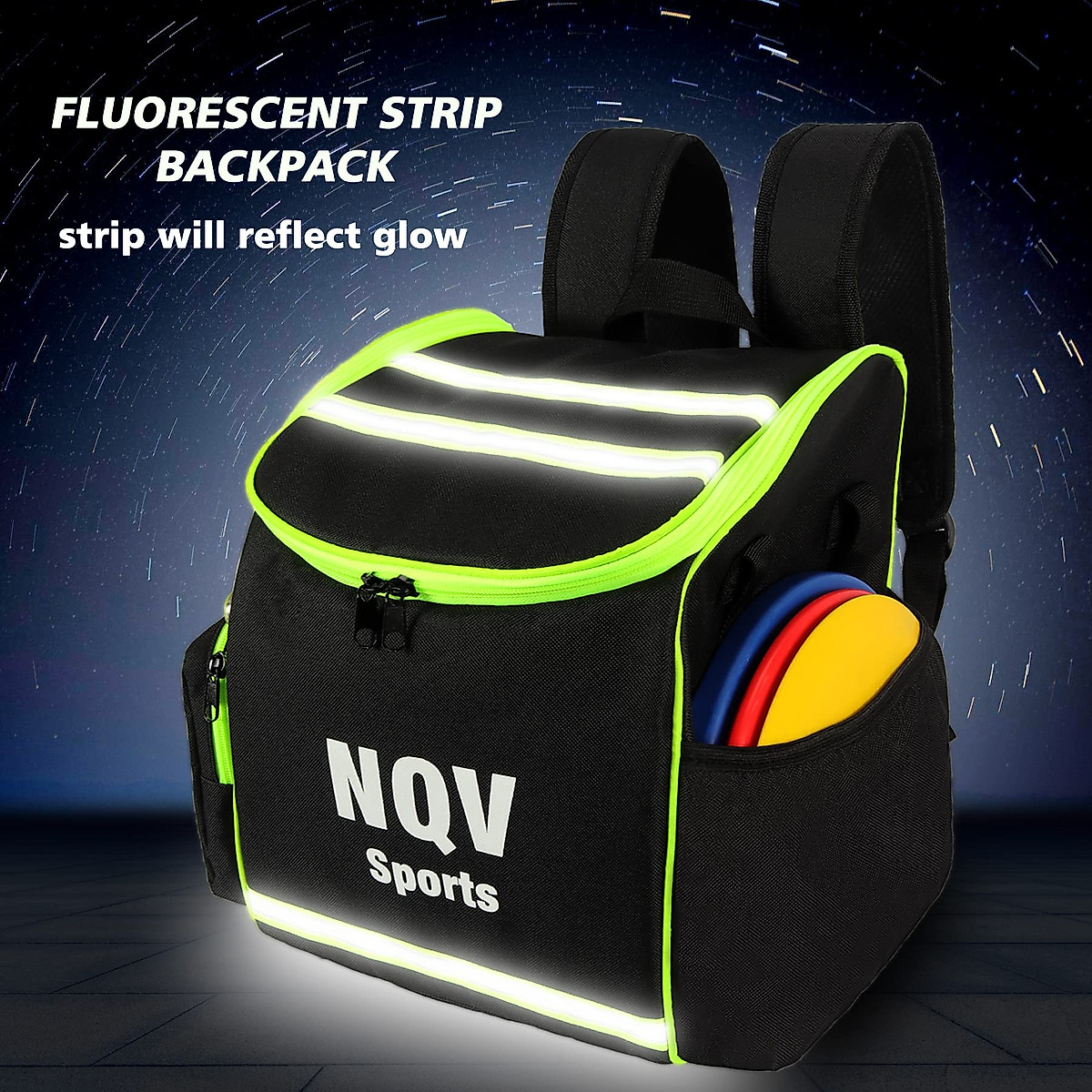 Disc Golf Set with Green Bag & Pickleball Net with 4 Pickleballs