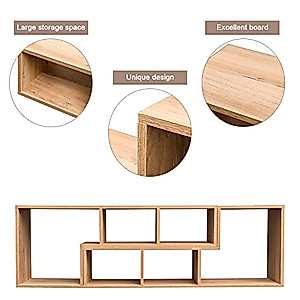 Recaceik Cube Bookshelf 2 Shelf Bookcase L-Shaped TV Console Stand Modern Entertainment Center with Open Storage Shelves for CDs/Movies/Books for Living Room, Bedroom, Home Office