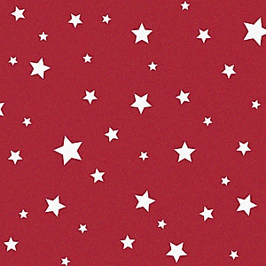 PajamaMania Women's Cotton Flannel Pajama PJ Pants with Pockets, Cranberry Star, Medium