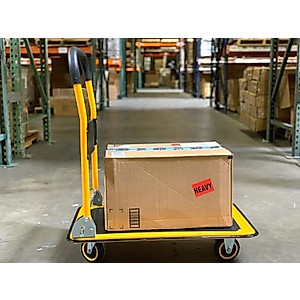 MaxWorks 50911 Foldable Platform Truck Push Dolly-330 lb. Weight Capacity-with Swivel Wheels