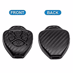 SK CUSTOM Key Fob Case Cover Compatible with Pontiac Vibe Scion FR-S IQ TC XB XD for Subaru BRZ for Toyota 4RUNNER Avalon Camry Corolla Matrix RAV4 VENZA Yaris 2 3 4 Button Keyless Entry Remote