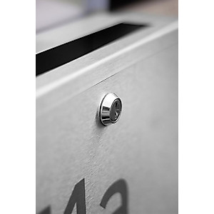 Radius Design Letterman M Wall Mount Modern Design Mailbox Stainless Steel
