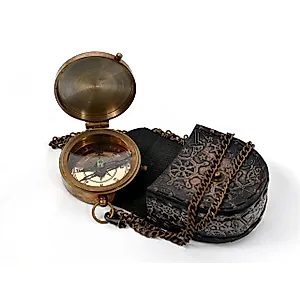 The New Antique Store - Engraved Compass, Customized Brass Compass for Anniversary, Birthday, Graduation Day, Confirmation, Valentine, Parting, Sailor Gift (Peter Pan)