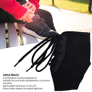 Lace Up Ankle Brace, Ankle Support, Lace Up Ankle Brace Breathable Adjustable Pain Relief Sport Ankle Protector Strap for Injury Recovery, Running