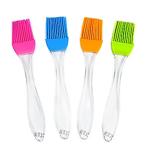 Pastry Brush, Heat Resistant Silicone Basting Brush for Kitchen Cooking BBQ Grill Barbecue Baking