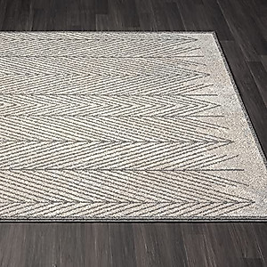 LUXE WEAVERS Gray 4x6 Geometric Area Rug