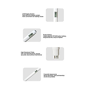 Water Purity Tester, Portable LCD Screen Accurate Measurement Practical Wide Range TDS Test Pen for Aquaculture