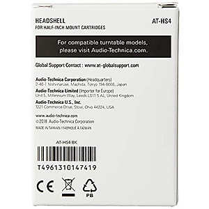 Audio-Technica AT-HS4 Universal Turntable Headshell, Black