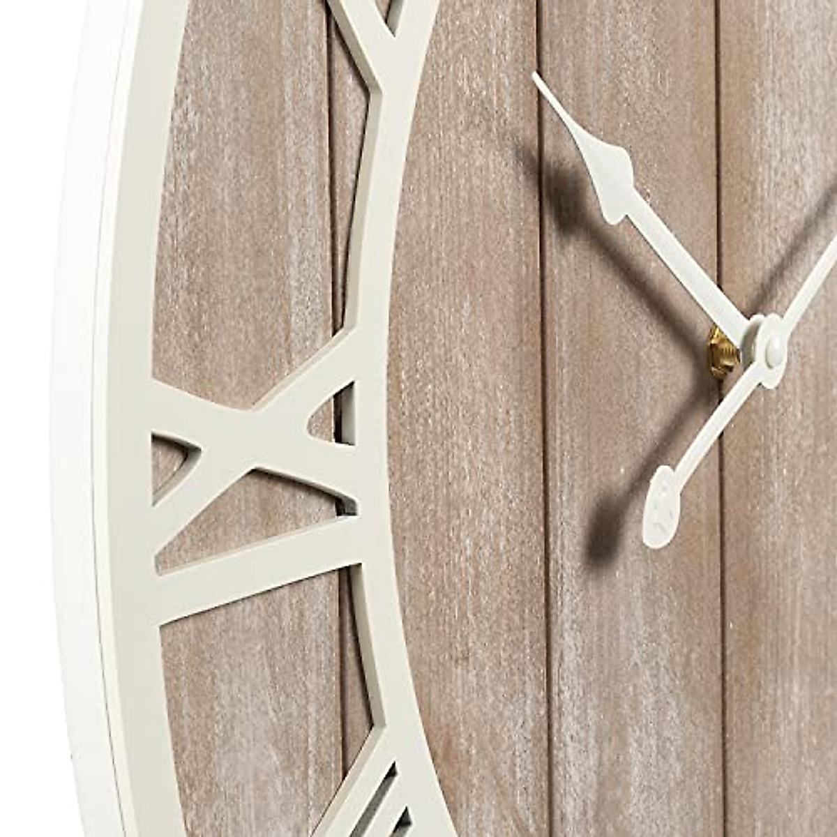 La Crosse Clock 404-3450 19.7-Inch Harper Wood Quartz Wall Clock, Brown