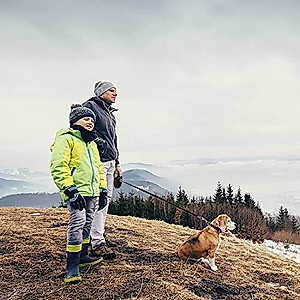 PetiFine 26ft/8m Heavy Duty Retractable Dog Leash for Large Dogs,Strong Extendable Dog Leash Up to 110 lbs, Reflective Nylon Tape Tangle Free(Black,New)