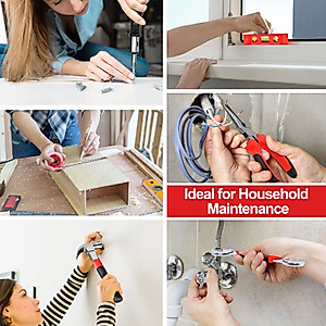 Home Tool Set with Power Drill, 85 Piece Electric Drill Kit with 12V Cordless Drill Driver, Household Tool Kit for All Purpose, Drill Sets Combo Kit with Tool Case for DIY Project and House Repair