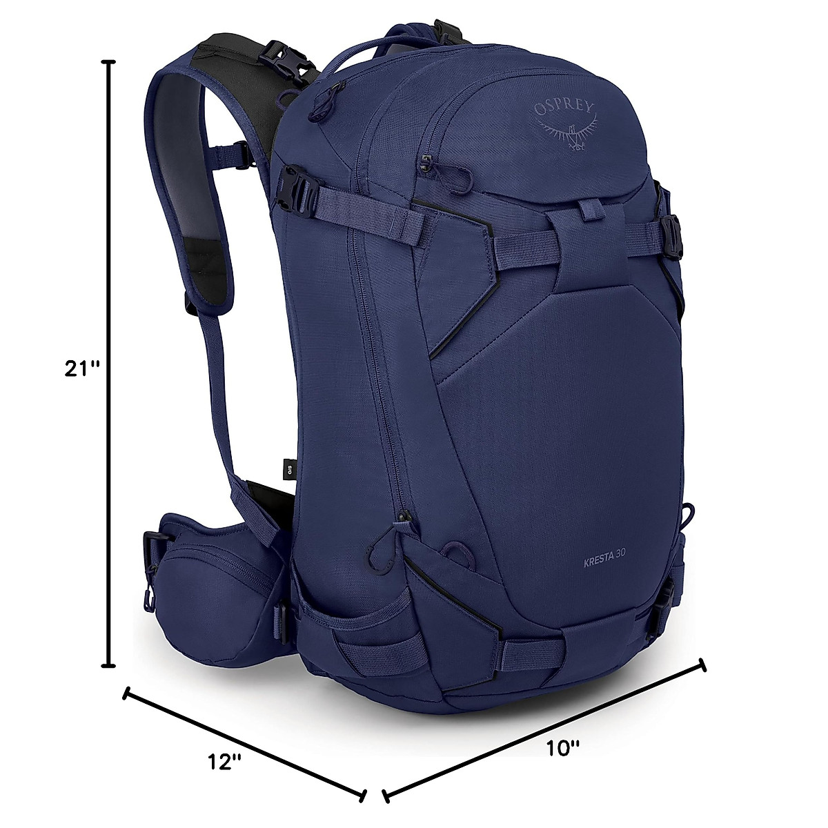 Osprey Kresta 30 Women's Backcountry Ski and Snowboard Backpack, Winter Night Blue