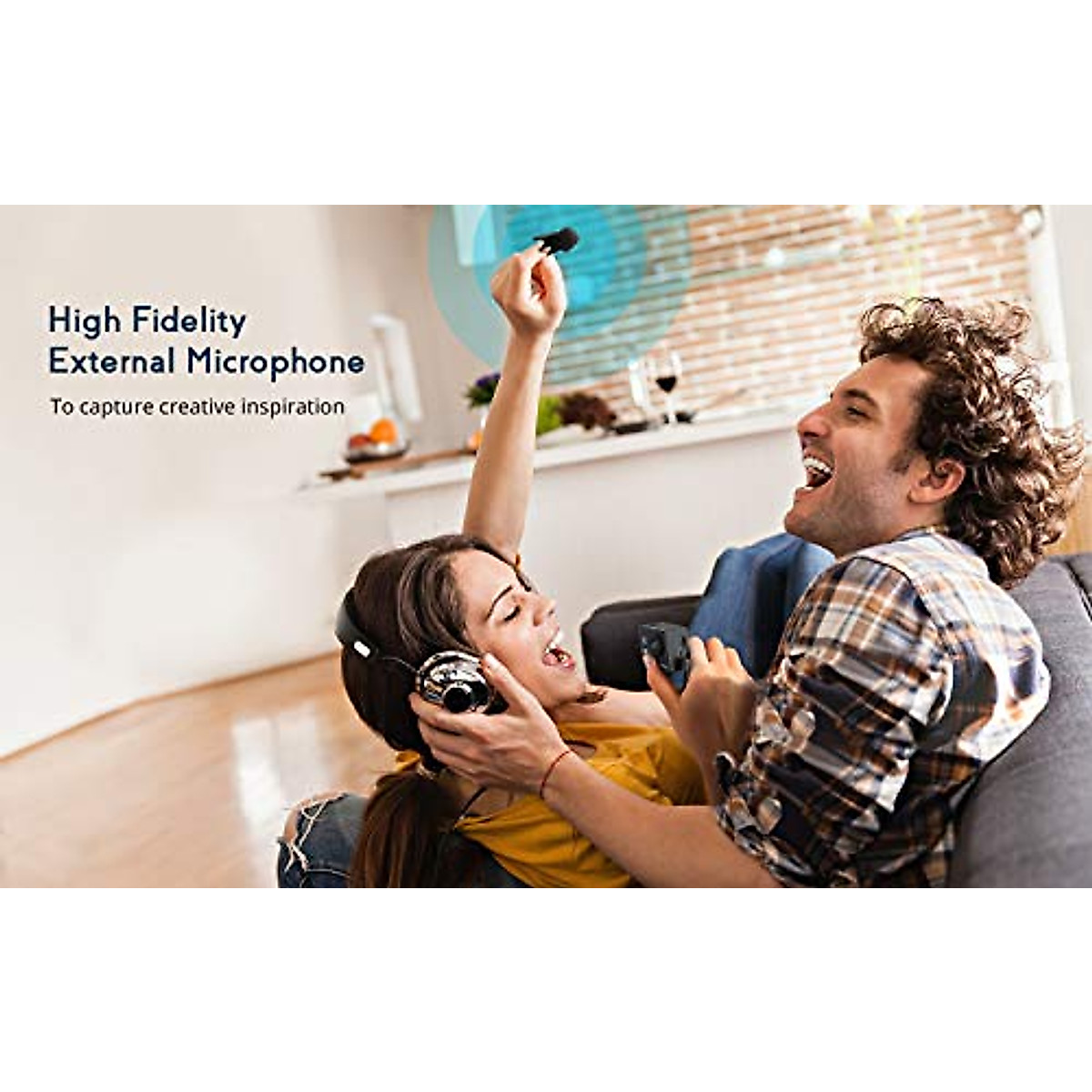 COOAU 4K 20MP WiFi Action Camera External Microphone Remote Control Underwater 40M Waterproof Sport Camera Time Lapse with 2X1200mAh Batteries and 20 Accessories