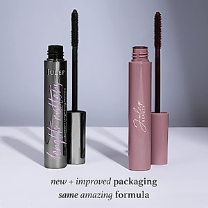 Julep Eyeshadow 101 Crème to Powder Waterproof Eyeshadow Stick, Golden Rose Shimmer Length Matters Buildable Lengthening Lash Mascara Black, 0.34 Fl Oz