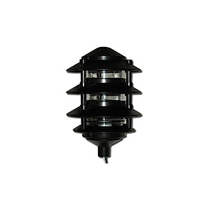 Greenfield Made in USA Weatherproof Path Light - Black, Four Tier
