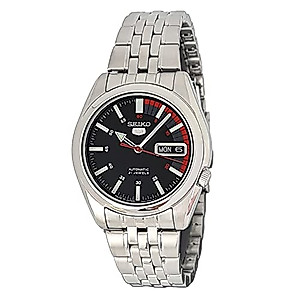 SEIKO Series 5 Automatic Black Dial Men's Watch SNK375J1