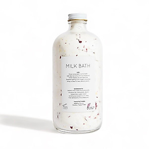 Release Milk Bath - Vegan Bath Soak with Organic Coconut Milk, Cocoa Butter, Rose Petal Flakes & Essential Oils - Relaxing Milk Bath for Cleansing & Hydration - Apothecary Jar