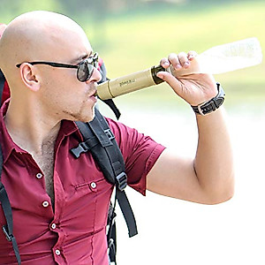 miniwell Gravity Water Purifier Straw Fairly Light and Easily Packed. Multi Use for Group Camping and Famliy Emergency Prepardness L605G