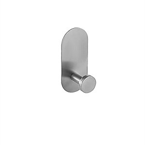 No Drilling Black Bathroom Accessories Sets Toilet Tissue Roll Paper Holder Towel Rack Bar Rail Ring Robe Clothes Hook Hardware,Brushed Hook