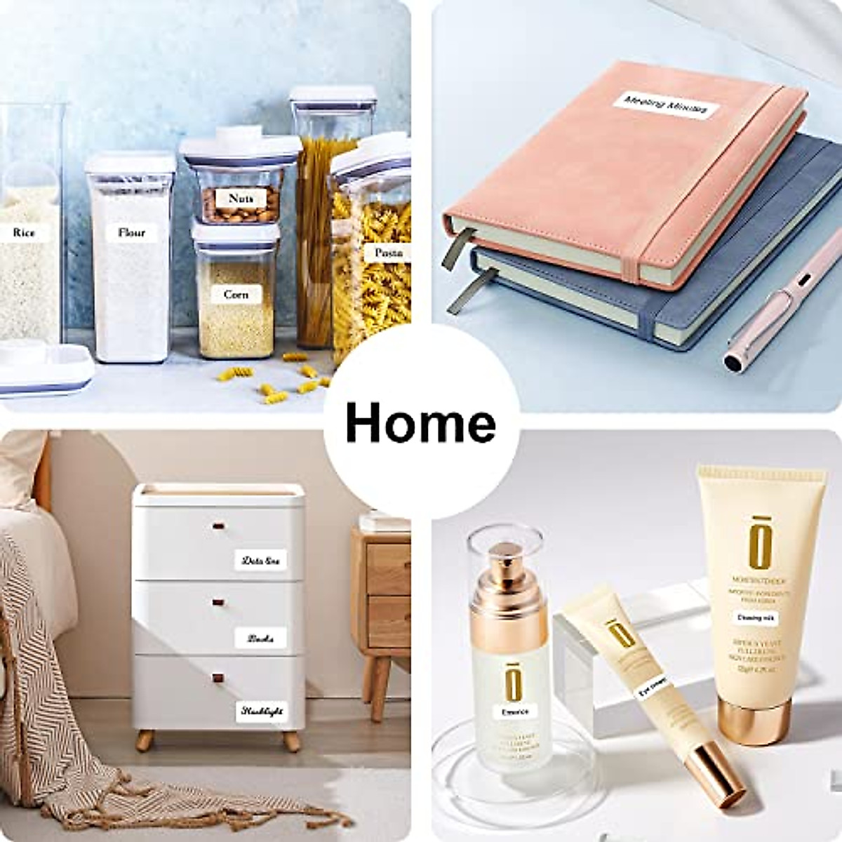 Marklife P11 Label Maker Machine with 4 Rolls Tape,Mini Thermal Wireless Inkless Sticker Printer Machine for Home Kitchen Office Organization