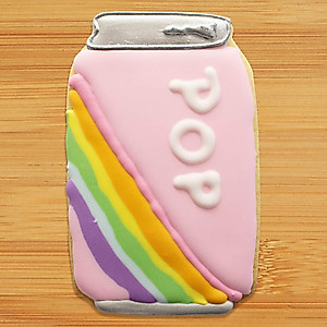 Soda Beer Can Cookie Cutter 4 Inch - Made in the USA – Cookie Cutters Tin Plated Steel Soda Beer Can Cookie Mold