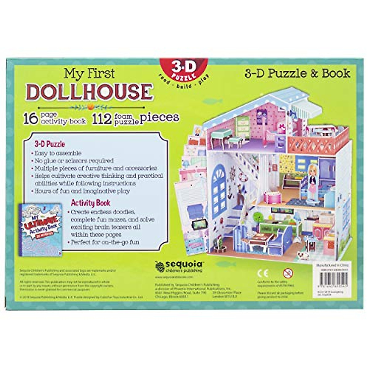 Beach House Haven - My First Dollhouse 3-D Puzzle & Activity Book