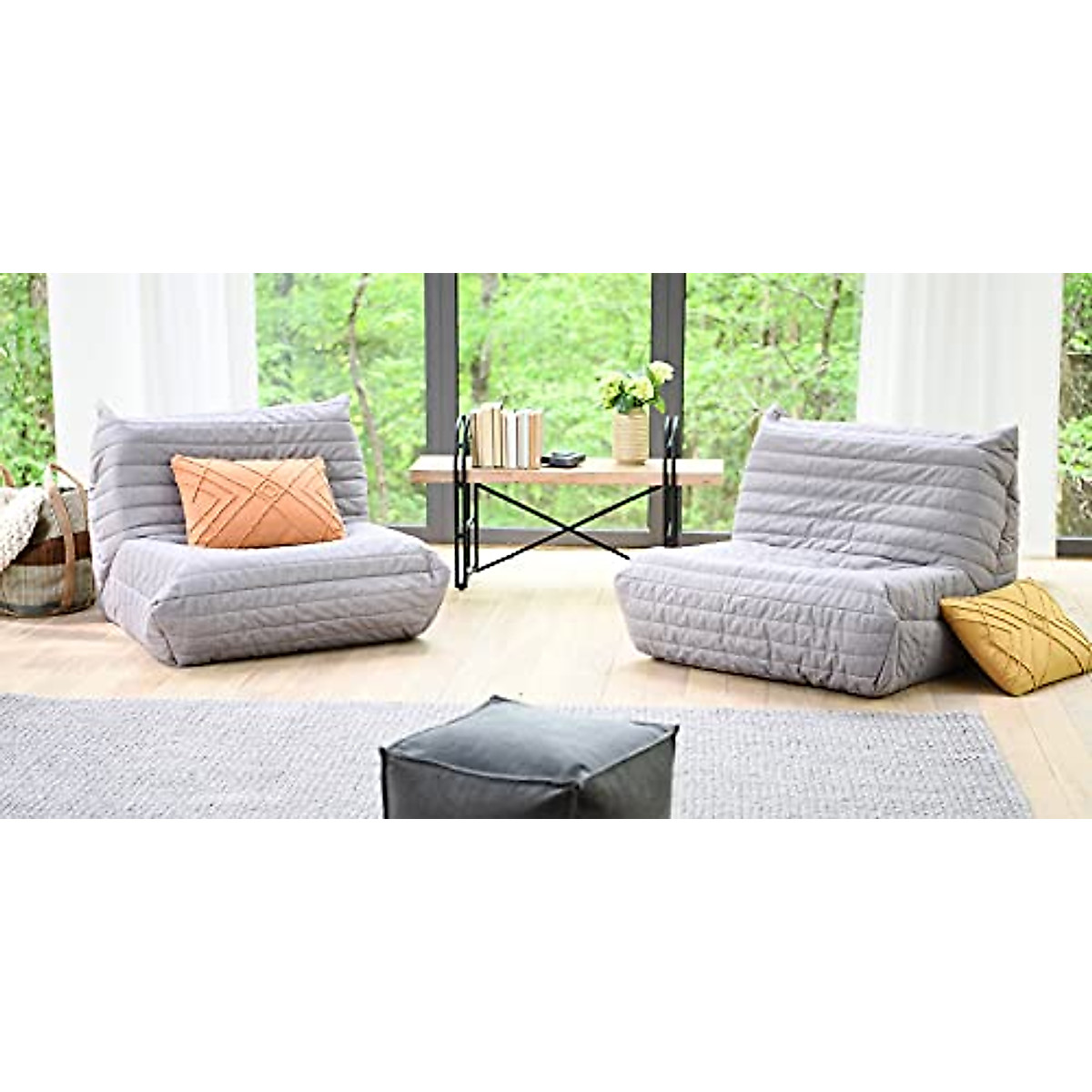 Main + Mesa Creative Co-Op Embroidered Cotton Geometric Lumbar Pillow, Rust