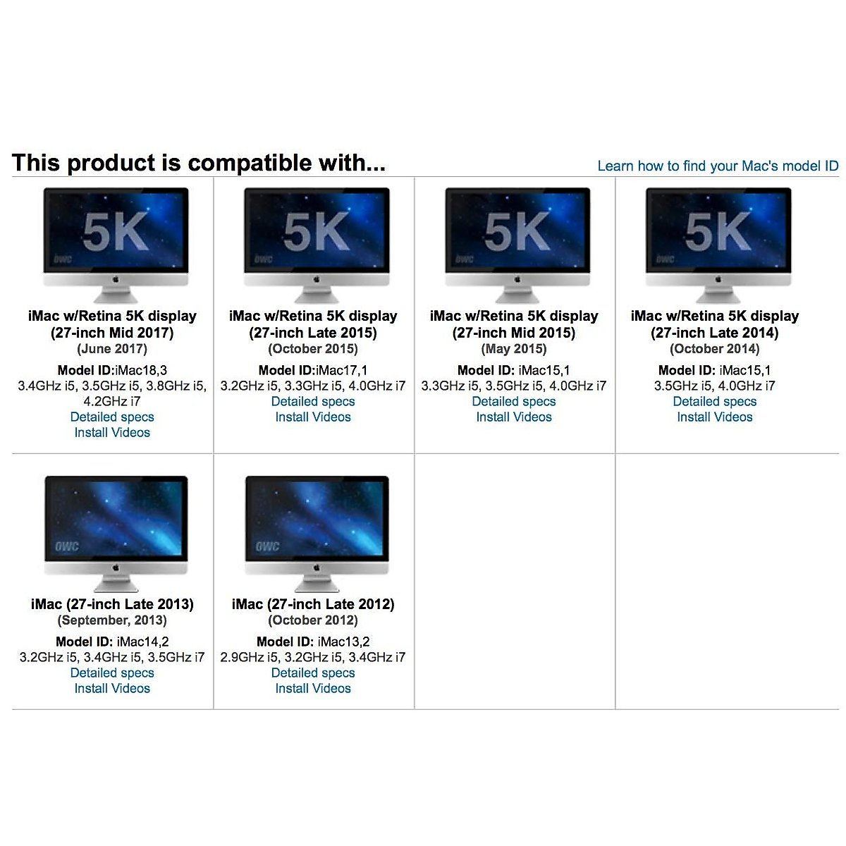 OWC 2.0TB SSD Upgrade Bundle for 2012-2019 27" iMacs with a Factory-Installed HDD or Fusion Drive, 2 TB 6G SSD, Drive Converter Bracket, in-line Digital Thermal Sensor Cable, Installation Tools