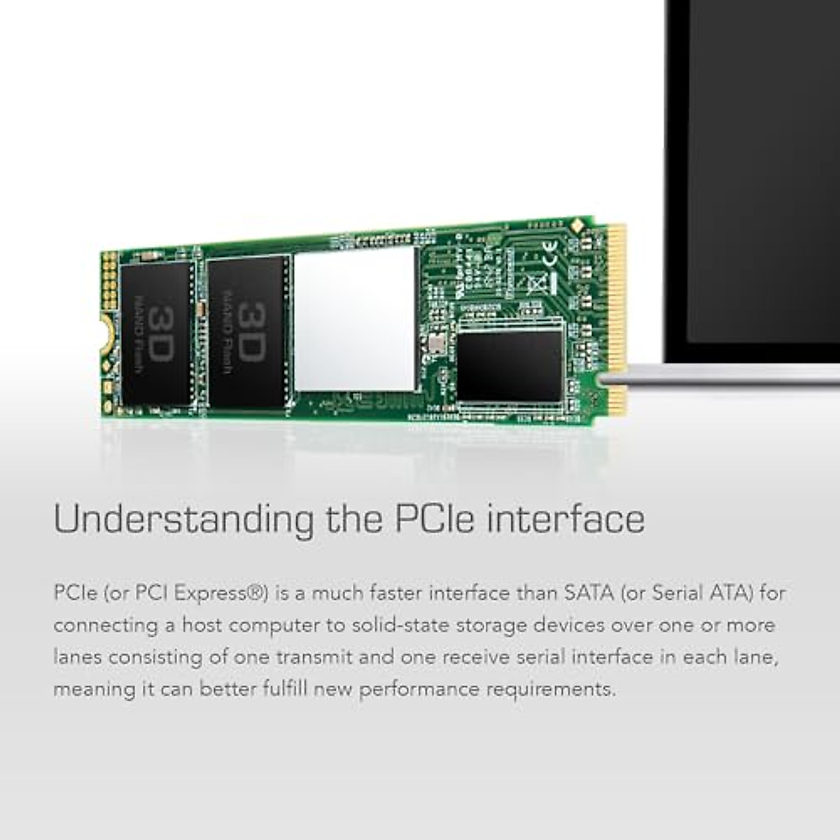 Transcend TS1TMTE220S 1TB M.2 NVMe PCIe Gen3x4 80mm Internal Solid State Drive with Speeds up to 3,500MB/s