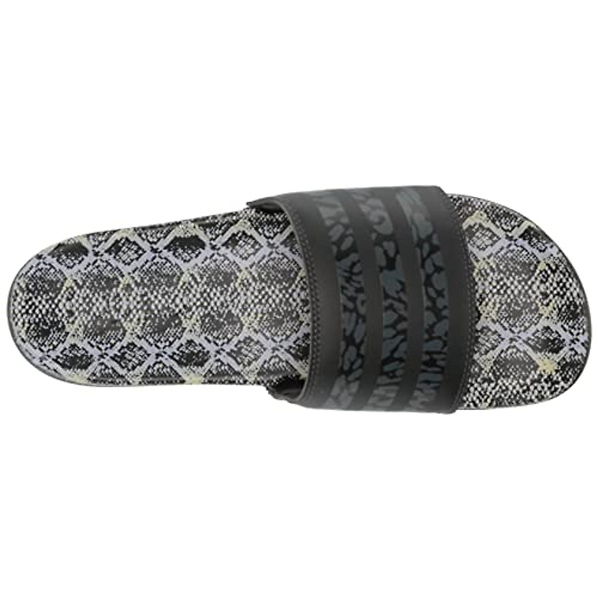adidas Women's Adilette Comfort Slides Sandal, Core Black/Core Black/Almost Pink, 7