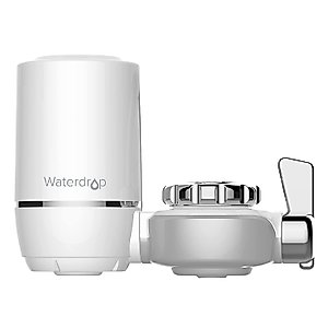 Waterdrop Water Filter for Sink, 320-Gallon Faucet Mount Water Filtration System for Tap Water, NSF Certified Reduces Chlorine & Bad Taste with 1 Replacement Filter