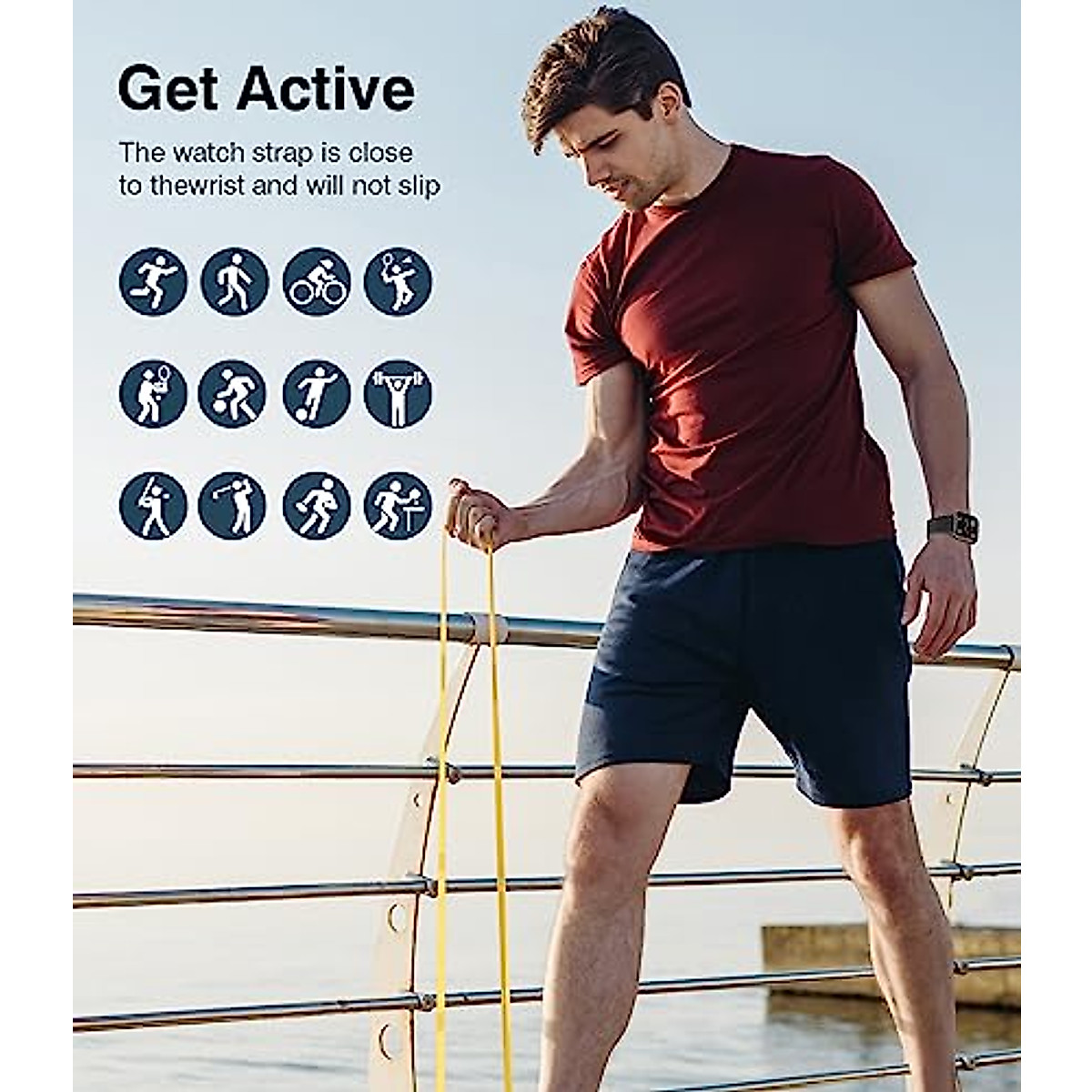 2023 Smart Watches for Men Women with Bluetooth Call Answer/Dail,1.9'' HD Full Touch Screen Fitness Tracker, IP67 Waterproof Smartwatch with Blood Pressure Sleep Monitor for Android and iPhone