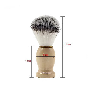 ccHuDE Men's Shaving Brush with Wood Handle Shave Brushes Shave Cream Brush for Men Hair Salon Tool