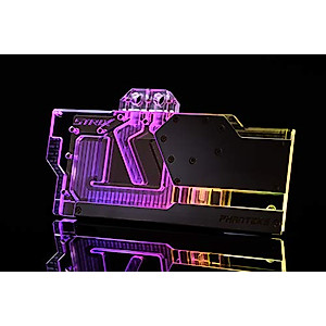 Phanteks (PH-GB2080TiAS_CR01) Glacier G2080Ti Strix GPU Full Waterblock for Asus ROG Strix RTX 2080/2080Ti - Nickel-Plated, Acrylic, Addressable RGB, Mirror Chrome
