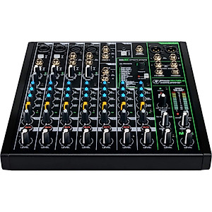 Mackie ProFX10v3 10-Channel Unpowered Mixer USB Bundle with Waveform OEM DAW, 4x Mophead 10-Foot TRS Cable, 4x 10-Foot XLR Cable, 2x 1/4" to 3.5mm Adapter, 10x Cable Ties and Microfiber Cloth