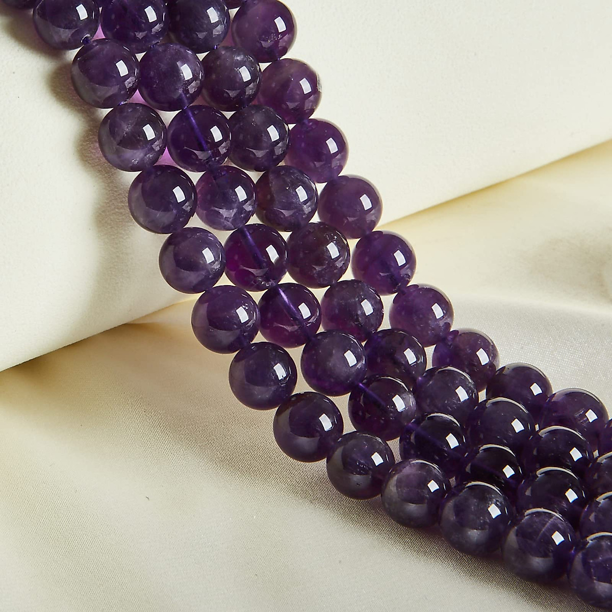 100pcs 6mm Amethyst Beads Natural Gemstone Beads Round Loose Beads for Crafting and Jewelry Making