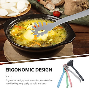 UPKOCH 1 Set Colorful Nylon Kitchenware Set turners spoons nylon cooking utensil Nylon mixing spoon Nylon pasta spoon kitchen spatula utensils Pasta fork Pasta server fold frying spatula