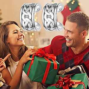 Celtic Earrings 925 Sterling Silver Ear Cuff Earrings Celtic Knot Ear Cuffs for Men Women Unisex Vintage Jewelry Birthday Gifts